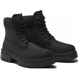 Timberland Herren Schnürboots "ARBOR ROAD MID LACE UP WATERPROOF BOOT", Gr. 41, schwarz, Leder, Schuhe, Winterstiefel, Schnürstiefel, Winterschuhe,