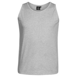 Herren Tanktop, grau, Gr. XXXL, Ahorn Sportswear, bestickt, 80% Baumwolle, 20% Polyester, Tops, in schlichtem Design