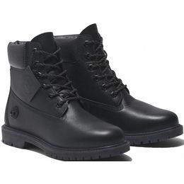 Timberland Damen Schnürboots "6in Hert Bt Cupsole- W", Gr. 40, schwarz, Leder, Schuhe, Winterstiefel, Schnürstiefel, Winterschuhe