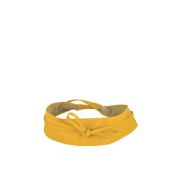 Damen Tailleng&uuml;rtel "Baila", gelb, Basic, Collezione Alessandro, unifarben, Lederimitat, G&uuml;rtel, aus weicher Ledernachbildung