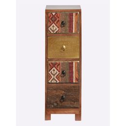 Kommode HEINE HOME, B:30cm H:90,5cm T:30cm, bunt, MDF, Metall, Sideboards