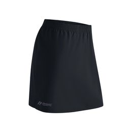 Maier Sports Damen Midirock "Rain Skirt 2.0", schwarz, Gr. 40, 100% Polyester (Recycelt), Röcke, Damen Regenrock, wasserabweisend atmungsaktiv, Rock