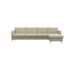 Ecksofa FLEXLUX, B:280cm H:85cm T:159cm, beige, Wohnzimmer, Sofas, "Fiore, L-Form, bequem und komfortabel durch hochwertigem Sitzaufbau", schmale