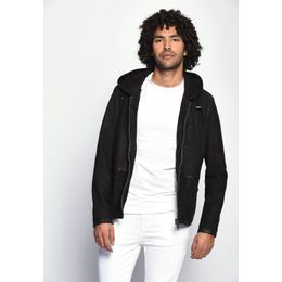 Maze Herren Lederjacke "Baton", schwarz, Gr. XXL, Obermaterial: 100% Lammleder; Innenseite: 100% Baumwolle; &Auml;rmelfutter: 100% Polyester, Jacken
