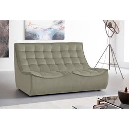 2-Sitzer Calia italia, B:162cm H:88cm T:102cm, beige, Luxus-Microfaser Selfie (100% Polyester), Sofas, "Banjo, italienisches Doppelsofa, als 2-Sitzer