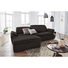 Ecksofa, B:278cm H:98cm T:165cm, braun, exxpo - SOFA FASHION, Wohnzimmer, Sofas, "Kyoto, inkl. Kopfteil- und Armteilverstellung, hoher Sitzkomfort",