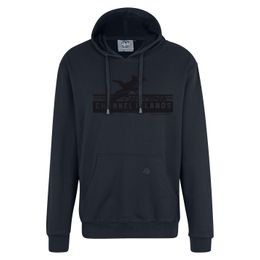 Herren Kapuzensweatshirt "CHANNEL ISLANDS", grau, Gr. XXL, Ahorn Sportswear, 100% Baumwolle, Sweatshirts, mit modischem Frontprint