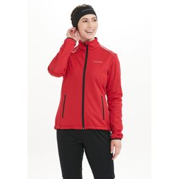 Endurance Damen Softshelljacke "Zora", rot, Gr. 40, unifarben, 100% Polyester, Jacken, mit wasser- und winddichter Funktion