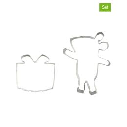 Dr. Oetker 2er-Set: Edelstahl-Ausstecher "Maus & Geschenk" - 2x 2 Stück - 14% | Kuechenhelfer