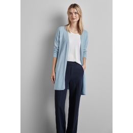Street One Damen Strickjacke, blau, Gr. 36, unifarben, Stoff, 70% Viskose, 30% Nylon, Strickjacken, verschlusslos