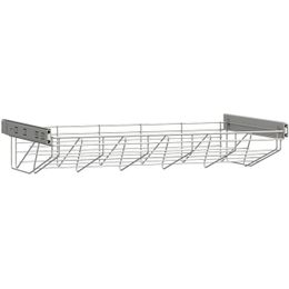 Schublade FORTE, B:82cm H:16cm T:50cm, grau, Metall, Schubladen, Ablage, platzsparend, einfache Montage, Metall