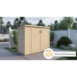 Garten-Geräteschrank BERTILO, beige, Massivholz, Gerätehäuser, "Multi 3"