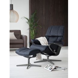 Relaxsessel stressless, B:83cm H:100cm T:76cm, blau, Leder PALOMA: PALOMA ist ein durchgefärbtes Semianilin-Möbelleder mit natürlicher Narbung.,