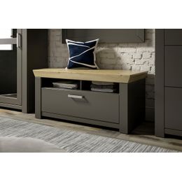 Schuhkommode, B:104,5cm H:46,6cm T:51,2cm, grau, SET ONE BY Musterring, Spanplatte, Sideboards, "GA 04"
