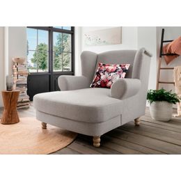 Loveseat Home Affaire, B:121cm H:107cm T:147cm, grau, 100% Polyester, Sessel, "Tassilo"