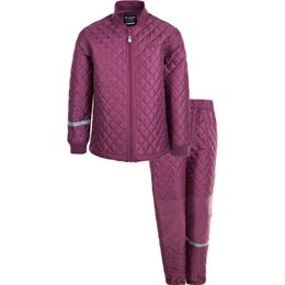 ZIGZAG Jungen Skianzug "Tiger", pink, Gr. 92, kariert, 100% Polyester, Sportanzüge, mit wärmender Steppung