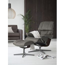 Relaxsessel stressless, B:92cm H:100cm T:80cm, grau, Leder PALOMA: PALOMA ist ein durchgefärbtes Semianilin-Möbelleder mit natürlicher Narbung.,