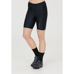 Endurance Damen Radhose "Jayne", schwarz, Gr. 46, bedruckt, unifarben, 80% Polyamid, 20% Elasthan, Hosen, mit weicher Sitzpolsterung