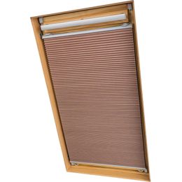 Dachfensterplissee Liedeco, B:83cm H:141cm, beige, Obermaterial: 100% Polyester, Plissees, "Universal Dachfenster-Plissee", Fixmaß