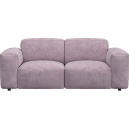 2-Sitzer FLEXLUX, B:187cm H:73cm T:102cm, lila, 85% Polyester/15%Polyamide, Sofas, "Lucera Sofa, super bequem durch hochwertigen Sitzaufbau mit