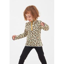 WeeDo Mädchen Langarmshirt "CHEETAHDO Funderwear", braun, Gr. 92, Obermaterial: 95% Polyester, 5% Elasthan, Shirts, Feuchtigkeitsregulierendes