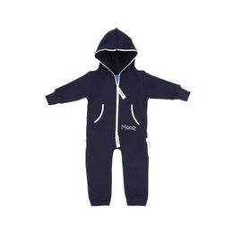 MONIZ Jungen Jumpsuit, Gr. 92, blau, 80% Baumwolle, 20% Polyester, Overalls, aus kuschelig weichem Material