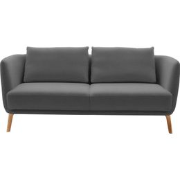 Schöner Wohnen Kollektion 2,5-Sitzer, B:190cm H:71cm T:91cm, grau, SCHÖNER WOHNEN-KOLLEKTION, 16% Baumwolle, 79% Polyester, 5% Polyacryl, Sofas, "Pearl - 5 Jahre