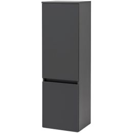 Midischrank Welltime, B:40cm H:130cm T:35cm, grau, Holzwerkstoff, Badezimmer, Schränke, "Kaunas", 40 cm breit, Soft-Close-Funktion