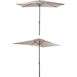 Sonnenschirm Garden Pleasure, beige, Bezug: 100% Polyester, Standschirme, Sonnenschirm, 250 ×145 cm