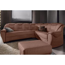 Sit & More Ecksofa SIT & MORE, B:265cm H:94cm T:215cm, braun, NaturLeder;Luxus-Microfaser;Luxus-Kunstleder;Primabelle-Microfaser, Wohnzimmer, Sofas, "Benson