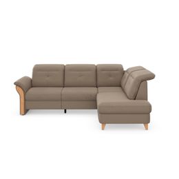 Ecksofa Home Affaire, B:269cm H:92cm T:200cm, grau, Luxus-Microfaser Euphora 100% Polyester, ;Easy Care: 98% Polyester, 2% Polyamid;Luxus-Microfaser