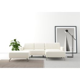 Sit & More Ecksofa SIT & MORE, B:251cm H:84cm T:163cm, beige, Wohnzimmer, Sofas, "Bailando L-Form", wahlweise mit Kopfteilverstellung und Vorziehsitz, motorisch