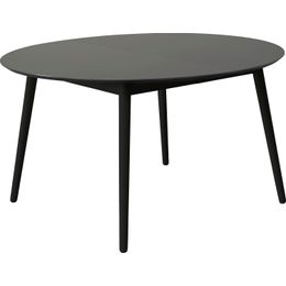 Esstisch, B:135cm H:73,5cm T:135cm, grau, HAMMEL FURNITURE, Tischplatte: Graphit nanobehandeltes Fenix-Laminat (schwarzer Rand), Gestell: Schwarz