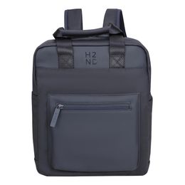 Harbour 2nd Damen Cityrucksack "Hamburg L", blau, Canvas, Baumwolle, Polyurethane, Rucksäcke, Tagesrucksack Arbeitsrucksack Freizeitrucksack
