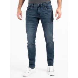 PEAK TIME Herren Slim-fit-Jeans "Mailand", blau, Basic, Gr. 30, Denim/Jeans, Obermaterial: 87% Baumwolle, 9% Polyester, 4% Elasthan, Jeans, Herren