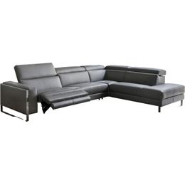 Ecksofa Calia italia, B:290cm H:78cm T:227cm, grau, Wohnzimmer, Sofas, "Pier, Design und erstklassiger Sitzkomfort im Einklang, L-Form", mit