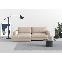 Ecksofa Trendmanufaktur, B:250cm H:84cm T:176cm, grau, 92% Polyester, 8% Nylon, Wohnzimmer, Sofas, "Bourbon, Designsofa mit tollem Sitzkomfort,