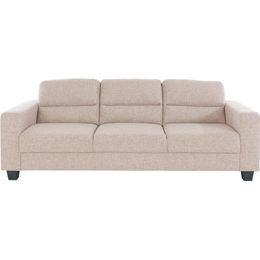 3-Sitzer Trendmanufaktur, B:232cm H:85cm T:92cm, beige, Sofas, "Chamber mit hohem Sitzkomfort", in zeitloser Optik, Kopfstützen optional bestellbar