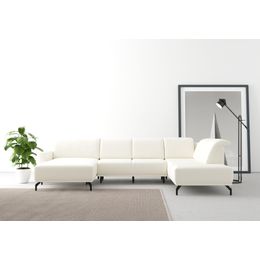 Sit & More Wohnlandschaft SIT & MORE, B:337cm H:84cm T:205cm, beige, Sofas, "Bailando U-Form", wahlweise mit Kopfteilverstellung und Vorziehsitz, motorisch