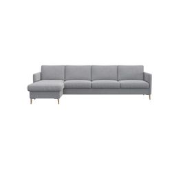Ecksofa FLEXLUX, B:280cm H:85cm T:159cm, grau, 100% Polyester, Wohnzimmer, Sofas, "Fiore, super Sitzkomfort durch Kaltschaum im Sitz, L-Form",