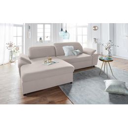 Ecksofa, B:278cm H:98cm T:165cm, beige, exxpo - SOFA FASHION, Wohnzimmer, Sofas, "Kyoto, inkl. Kopfteil- und Armteilverstellung, hoher Sitzkomfort",