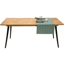 Esstisch Tom Tailor HOME, B:180cm H:77cm T:90cm, gelb, Küche, Tische, "T-SOHO TABLE LARGE", aus Mangoholz, Breite 180 cm
