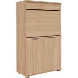 Sekret&auml;r Priess, B:82cm H:139cm T:38cm, braun, Sekret&auml;re, "Ahaus"