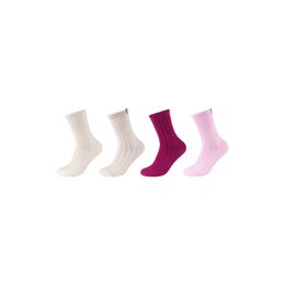 s.Oliver Damen Socken "Socken 4er Pack", Gr. 39, lila, 98% Polyester, 2% Elasthan, uni, Socken