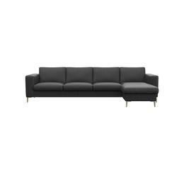 Ecksofa FLEXLUX, B:295cm H:85cm T:159cm, schwarz, Wohnzimmer, Sofas, "Fiore, super Sitzkomfort durch Kaltschaum im Sitz, L-Form", breite Armlehnen,