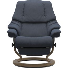 Relaxsessel stressless, B:88cm H:98cm T:77cm, blau, Leder BATICK: BATICK ist ein leicht korrigiertes, durchgef&auml;rbtes und genarbtes M&ouml;belleder, bei