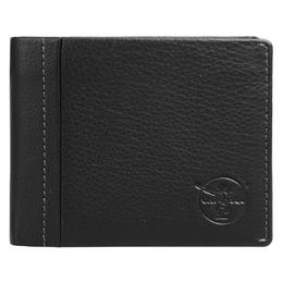 Chiemsee Damen Geldb&ouml;rse, schwarz, Leder, unifarben, Kleinlederwaren, echt Leder