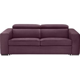 Schlafsofa Egoitaliano, B:226cm H:97cm T:103cm, lila, Wohnzimmer, Sofas, "Cabiria, Design und super Sitz- und Liegekomfort", Sofa inkl.