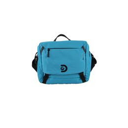 DISCOVERY Damen Schultertasche "Metropolis Messenger", blau, Kunstfaser, unifarben, Taschen, in kompaktem Design mit 13,3 Zoll Tabletfach