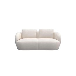 2,5-Sitzer FLEXLUX, B:186cm H:85cm T:102cm, beige, 100% Polyester, Sofas, "Torino, rund, Couch, Loveseat", Modernes, organisches Sofa-Design,